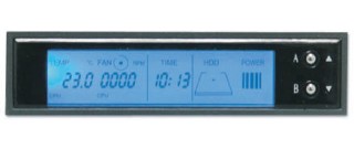 パソコン 組立パーツ､PCパーツ FANコン サーマルフロントモニタ FM-01BK FM-01WH FM-01SV AINEX